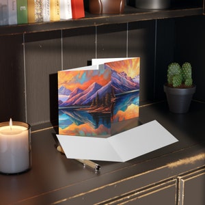 Alaska Sunset Greeting Cards (8, 16, and 24 Pcs), Alaska Fjord Cards ...