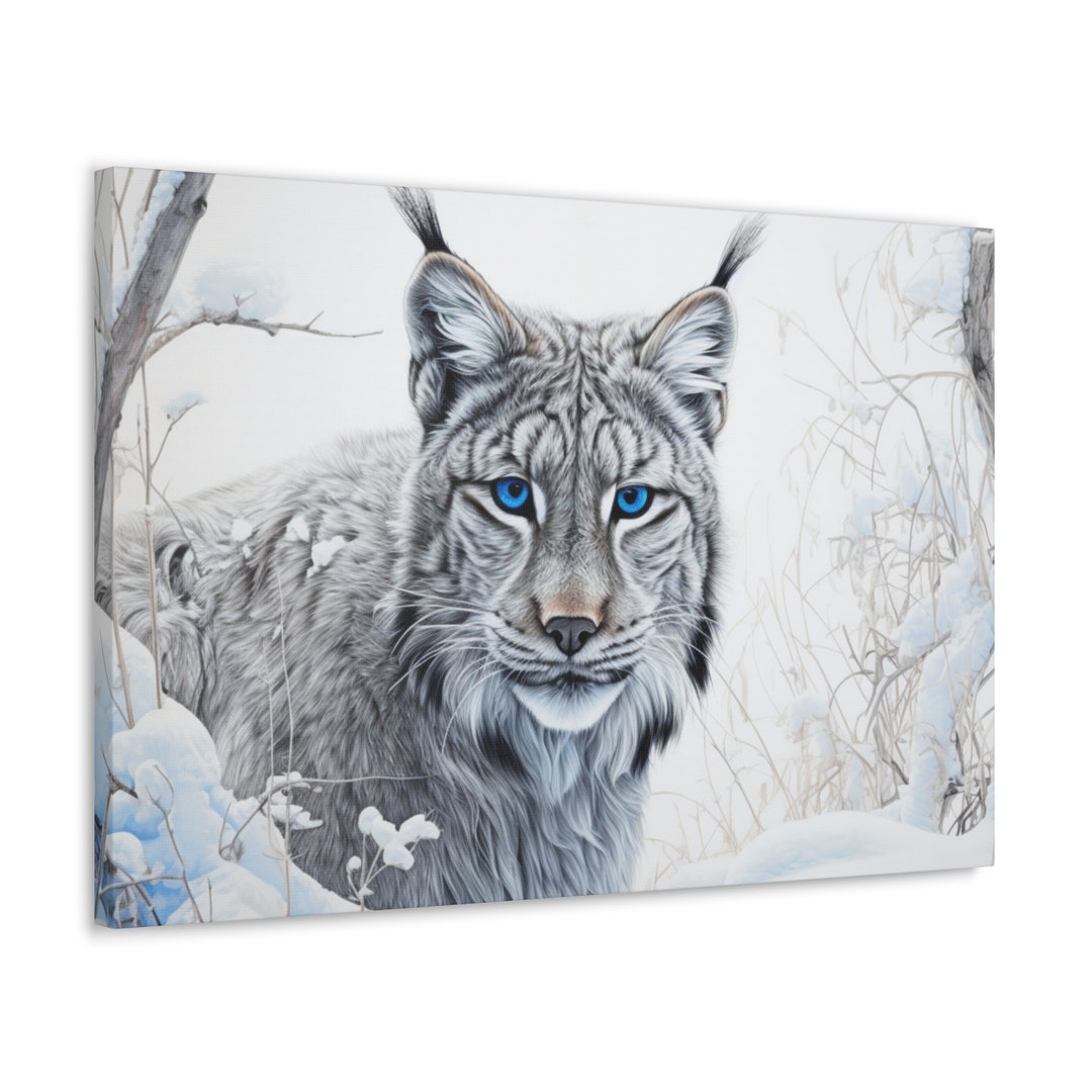 Lynx Canvas Gallery Wrap, Lynx Wall Art, Lynx Lover Gift, Wild Cat Wall ...