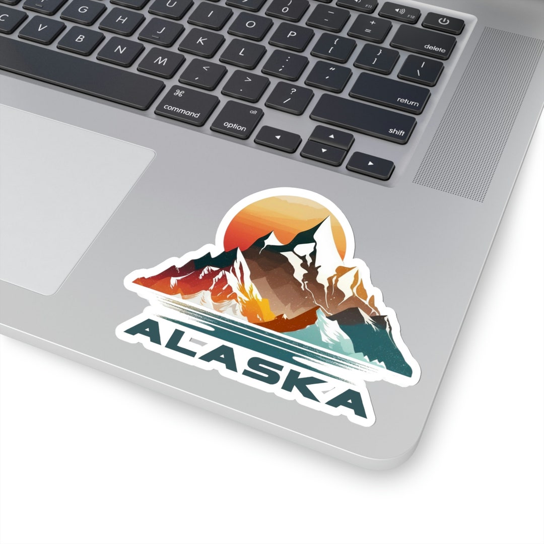 Alaska Sticker, Alaska Mountain Sticker, Alaska Sunset Sticker, Alaska ...