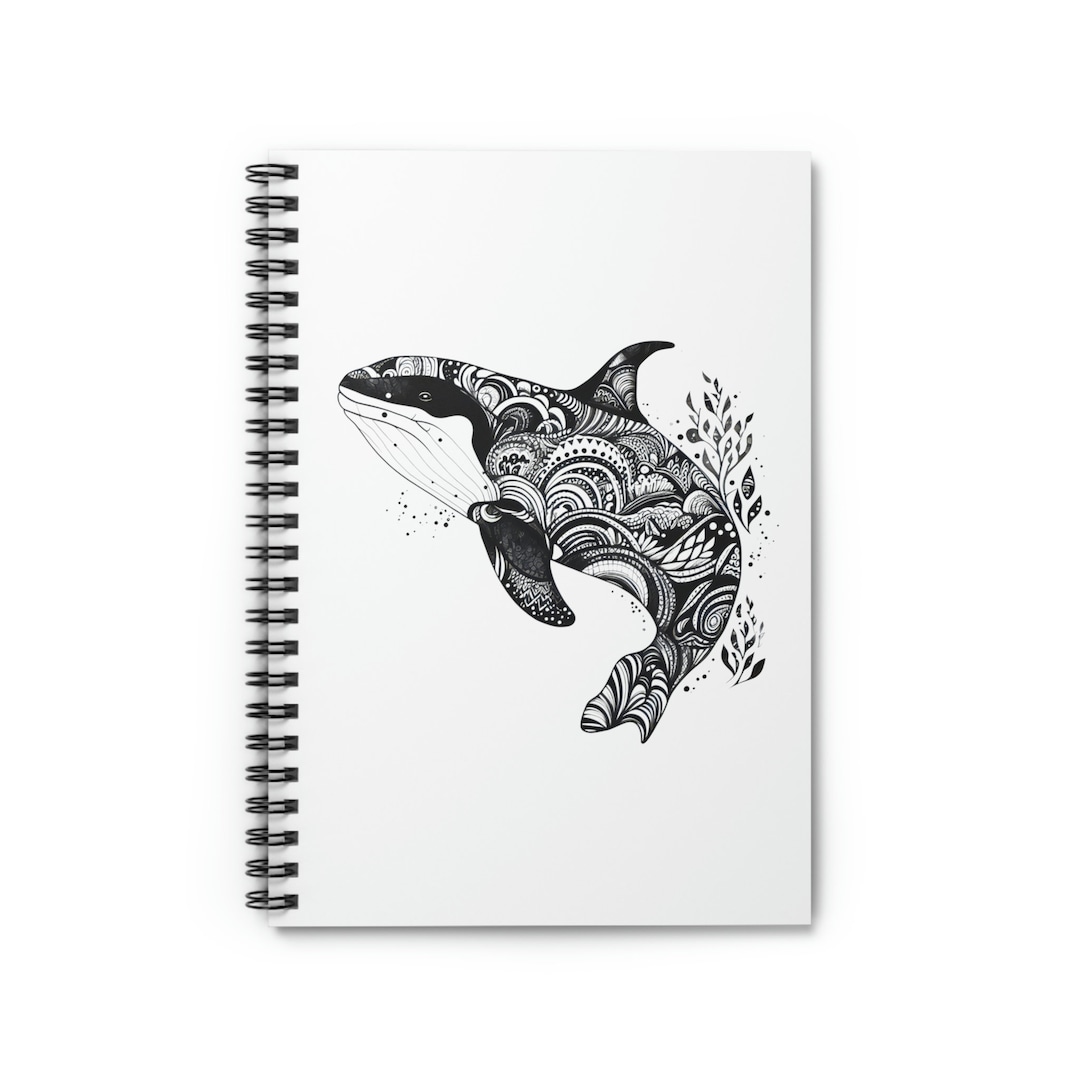 Orca Notebook, Notebook With Killer Whale, Killer Whale Journal, Orca ...