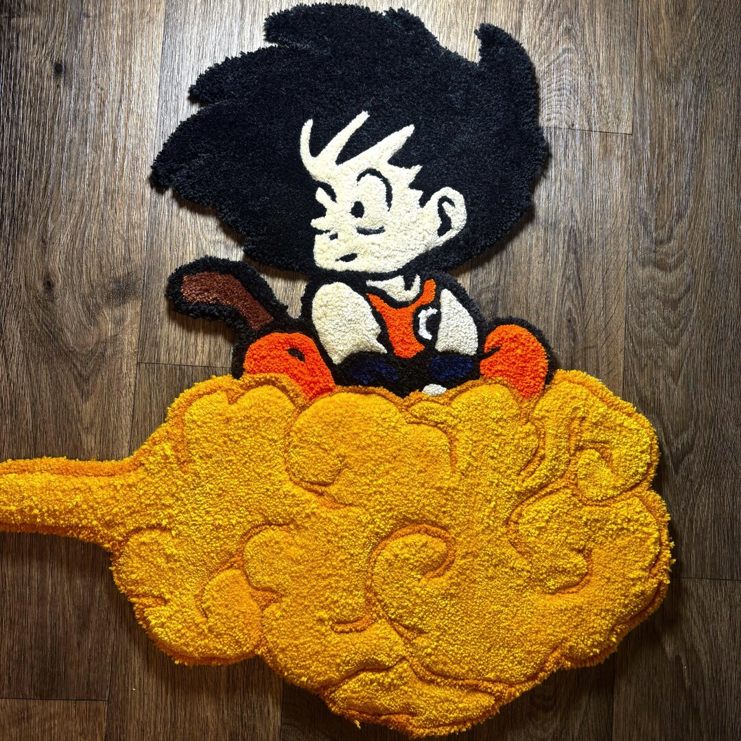 Baby Goku Rug - Custom Flying Nimbus Nursery Decor for Dragon Ball Z Fans - Etsy