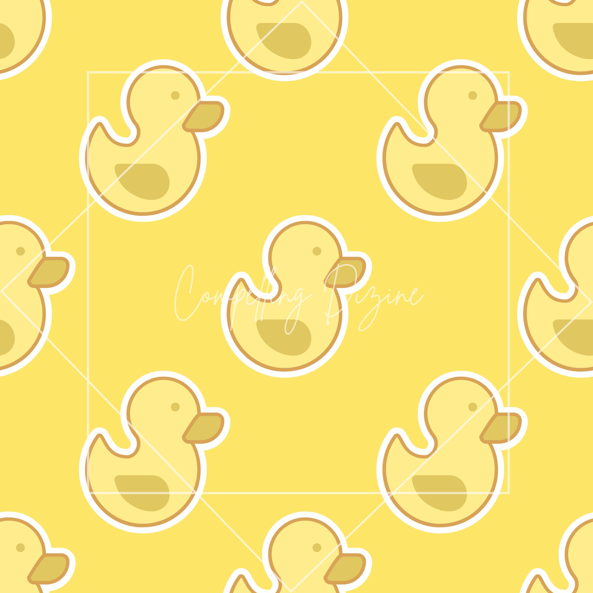 Rubber Duck Digital Patterns | Duckie Seamless Paper | Scrapbook Prints ...