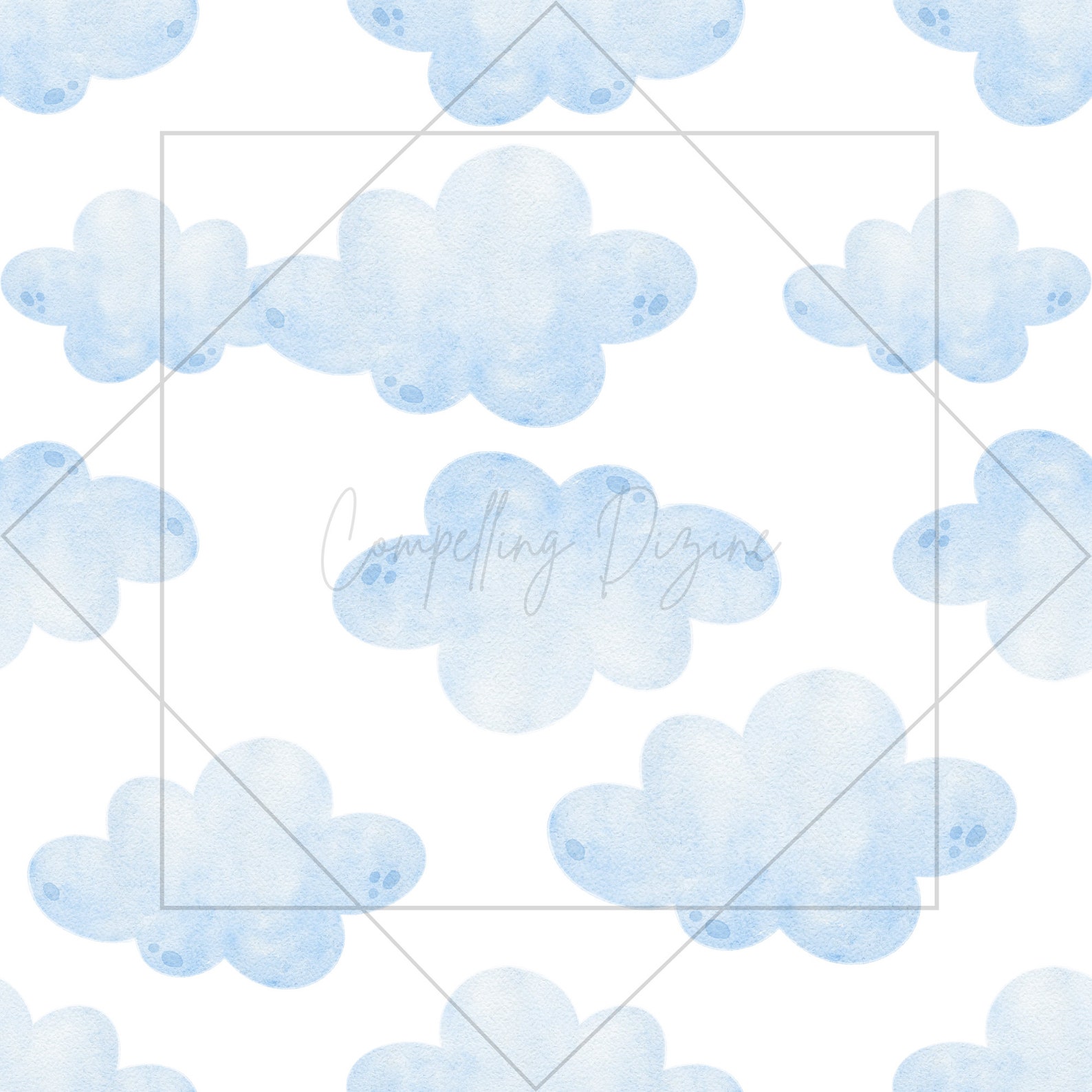 It's a Boy Digital Patterns Baby Boy Seamless Paper Blue Scrapbook ...