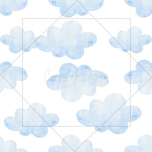 It's a Boy Digital Patterns | Baby Boy Seamless Paper| Blue Scrapbook ...