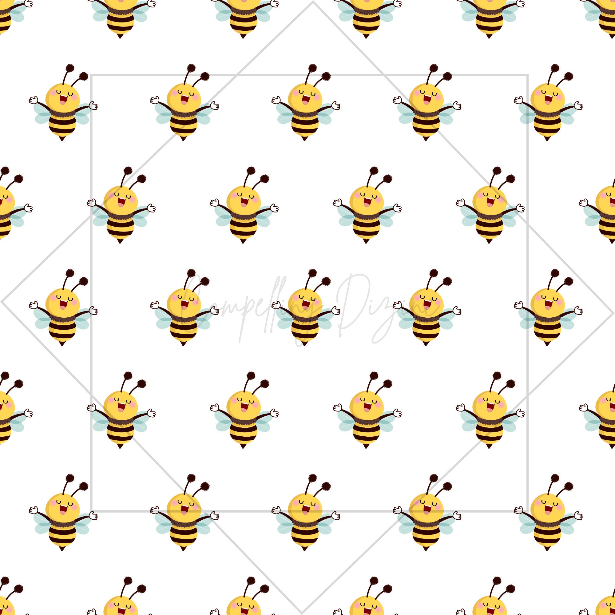 Buzzing Bee Digital Patterns | Bee Hive Seamless Paper | Scrapbook ...