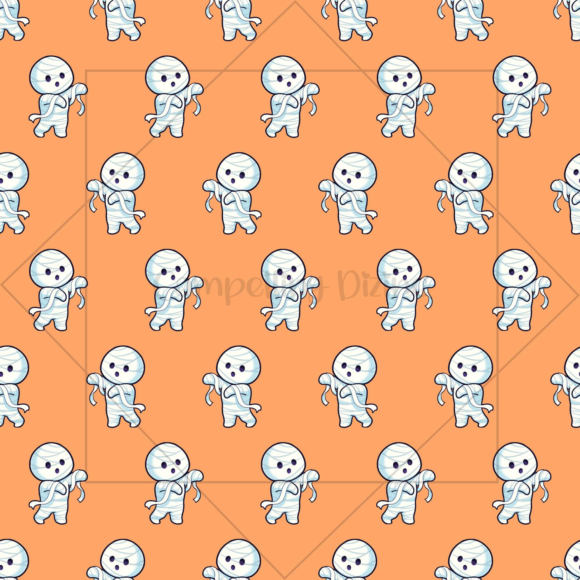 Halloween Digital Patterns | Ghosts, Bats & Candy Seamless Paper ...