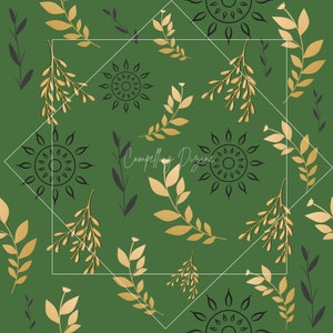 Elegant Greenery Digital Paper | Leaves Seamless Paper | Leafy Vine ...