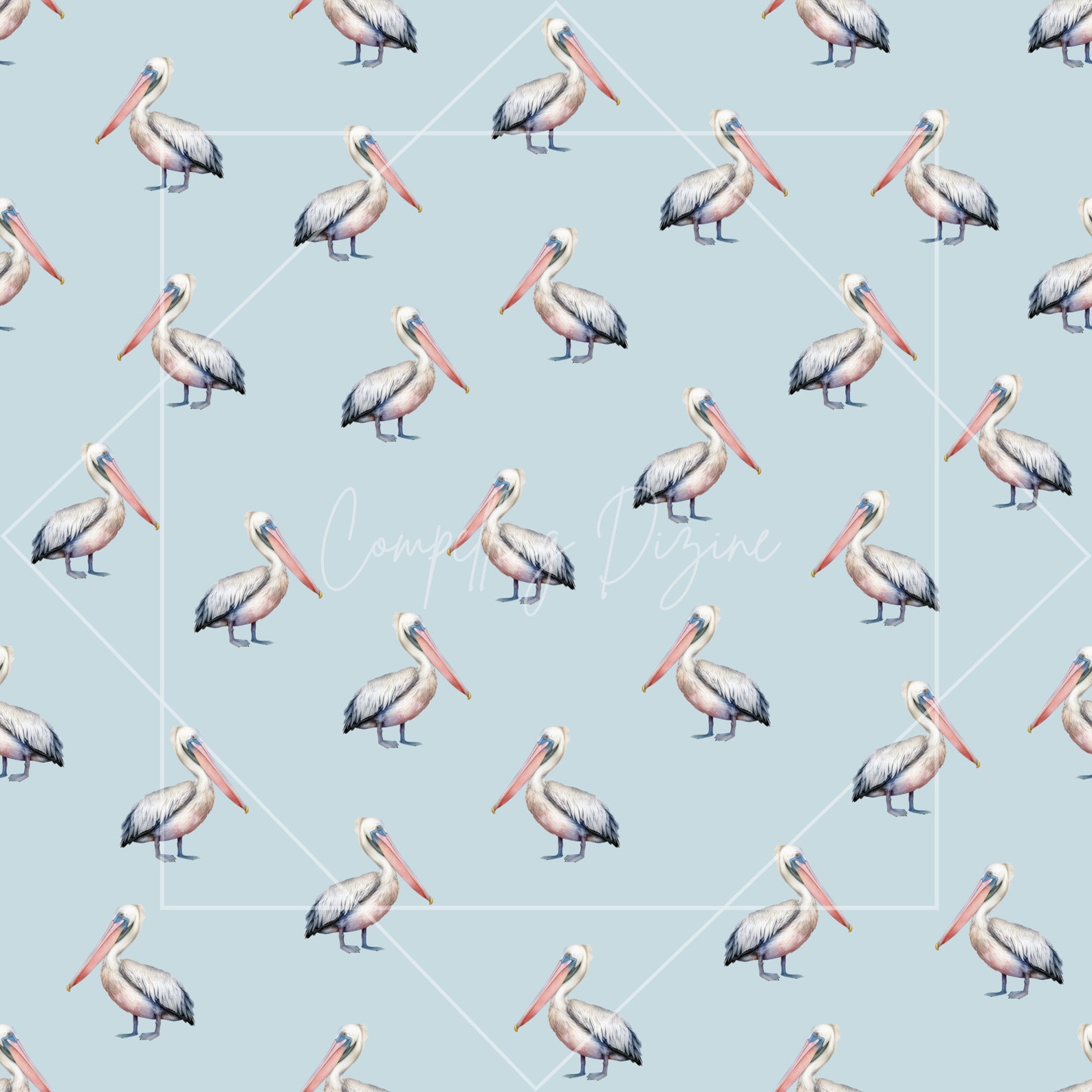 Sea Birds Digital Patterns | Birds Seamless Paper | Sea Scrapbook ...