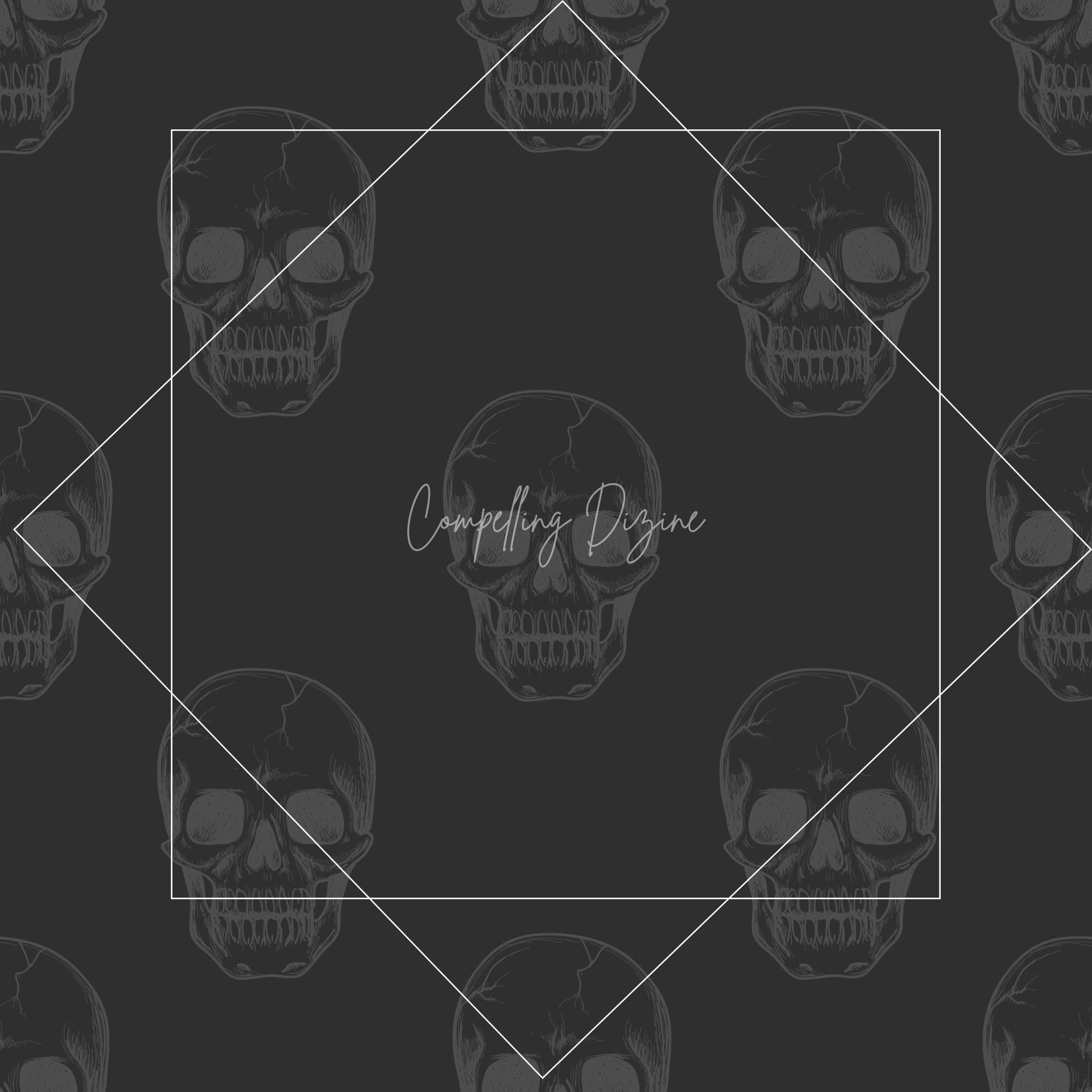 Skull and Bones Digital Patterns | Halloween Seamless Paper | Skull and ...