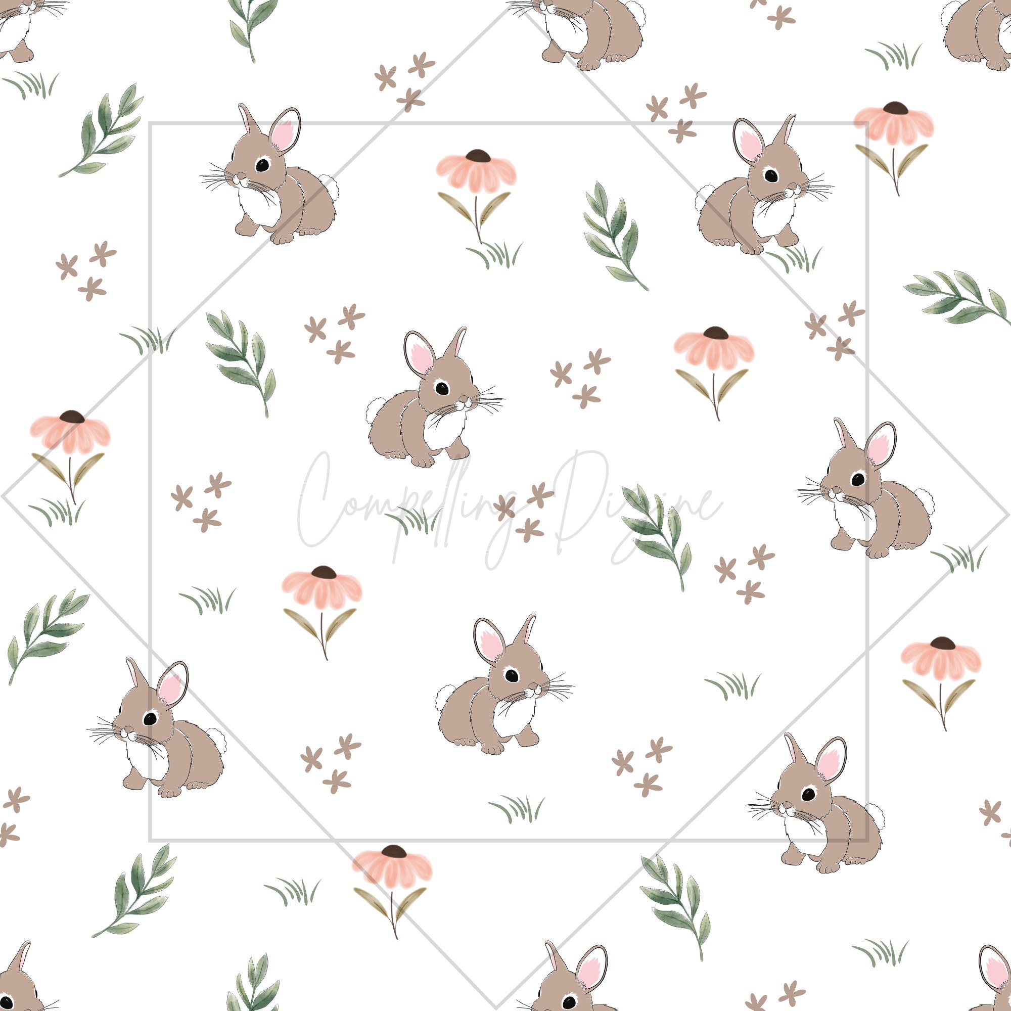 Barnyard Babies Digital Patterns | Farm Animal Seamless Paper ...