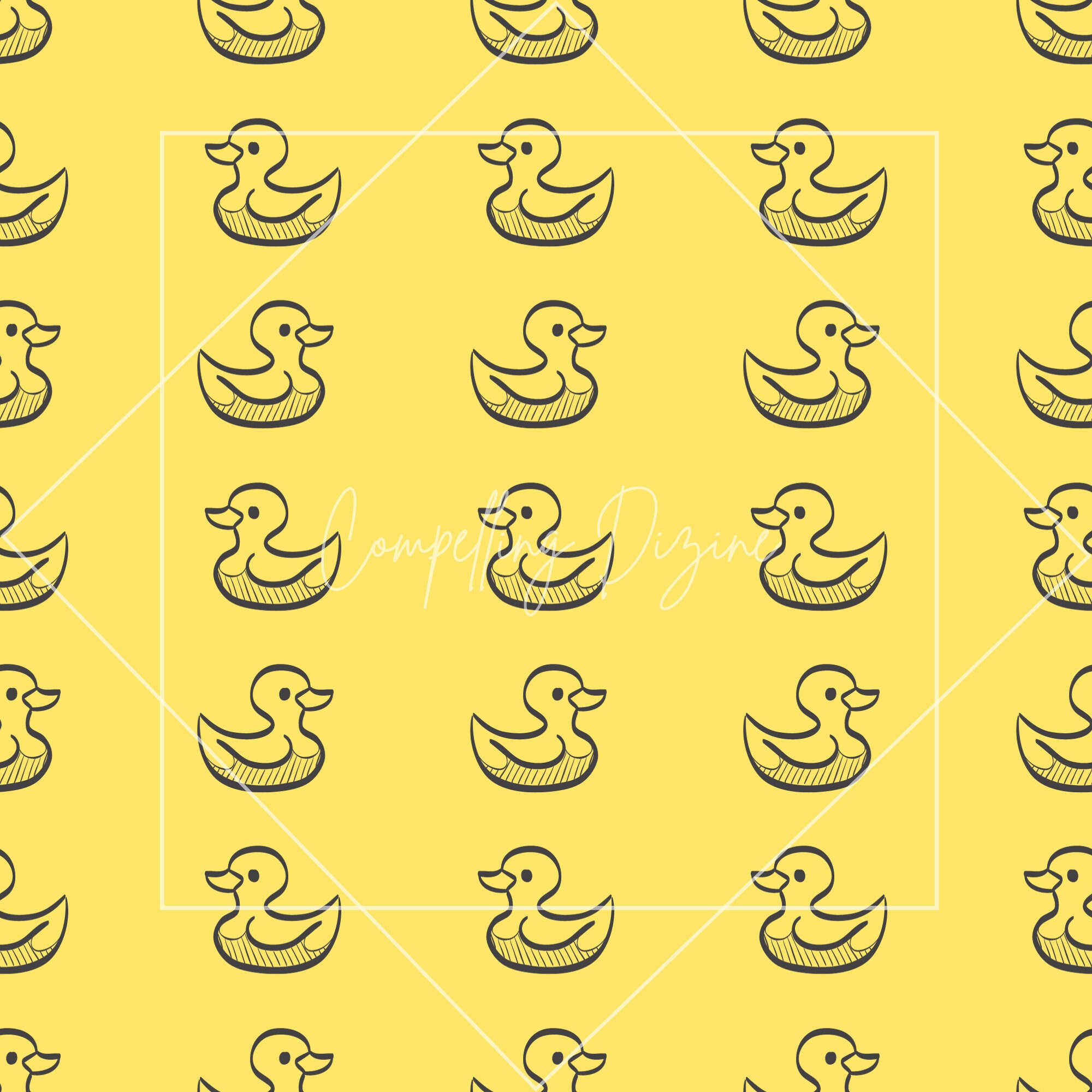 Rubber Duck Digital Patterns | Duckie Seamless Paper | Scrapbook Prints ...
