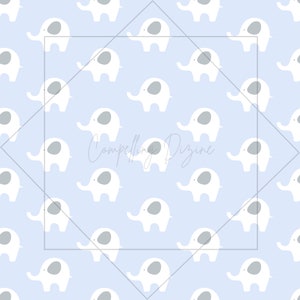 Baby Boy Digital Designs | Light Blue Infant Seamless Patterns ...