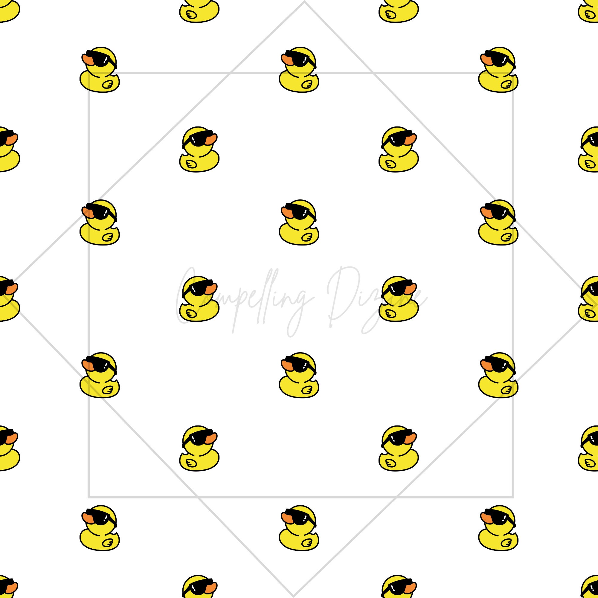 Rubber Duck Digital Patterns | Duckie Seamless Paper | Scrapbook Prints ...