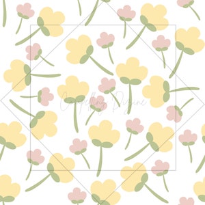 Spring Digital Patterns | Floral Seamless Paper| Sweet Bloom Scrapbook ...