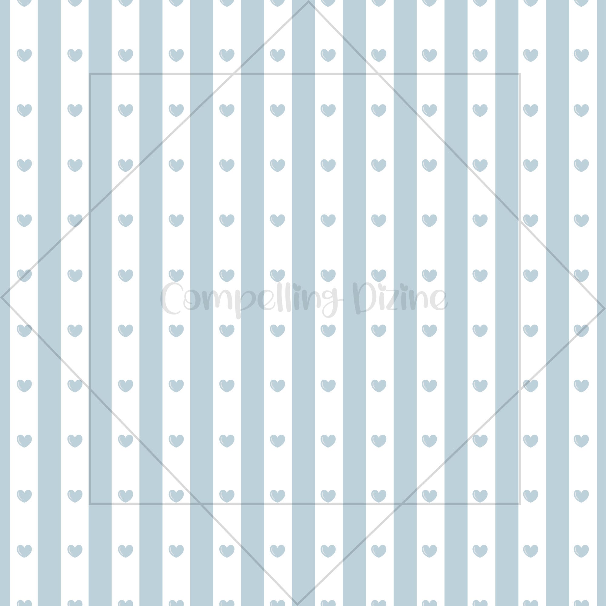 Nursery Digital Designs | Blue Hearts Seamless Patterns | Newborn ...
