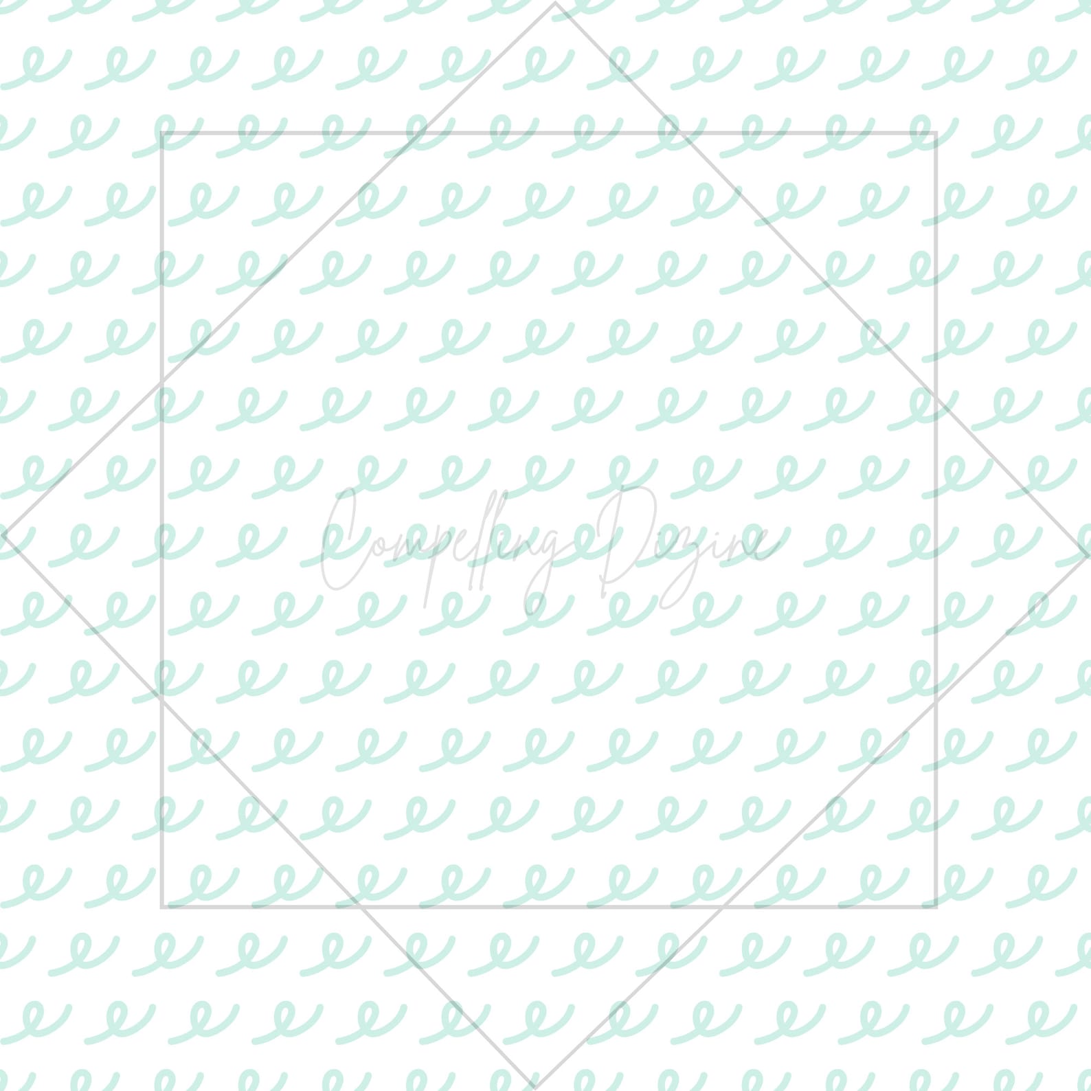 Doodle Mint Digital Design | Illustration Seamless Patterns | Printable ...