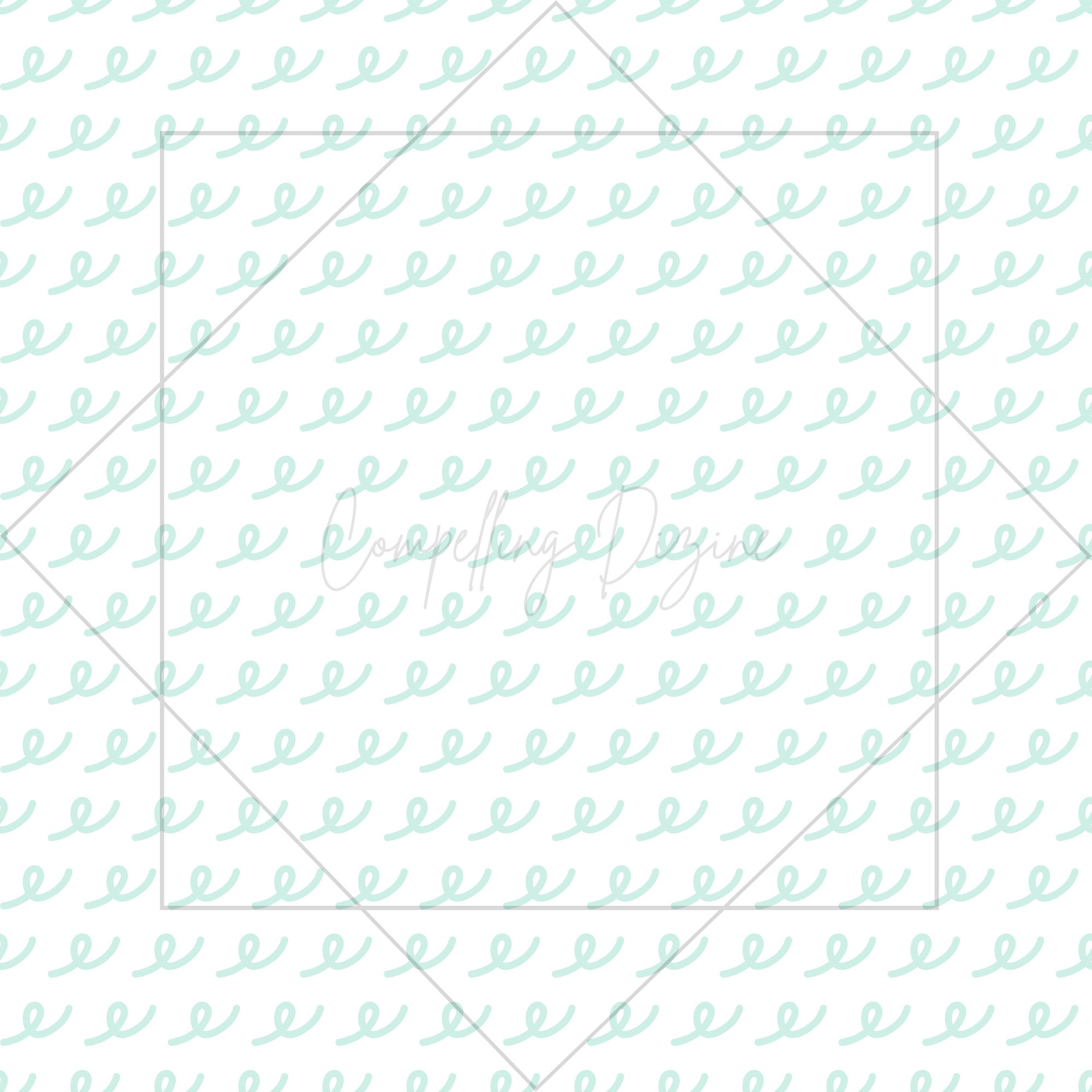Doodle Mint Digital Design | Illustration Seamless Patterns | Printable ...