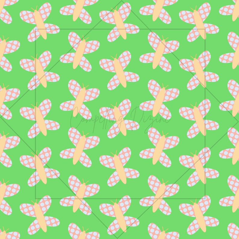 Butterfly Digital Patterns | Animal Seamless Paper | Colorful Scrapbook ...