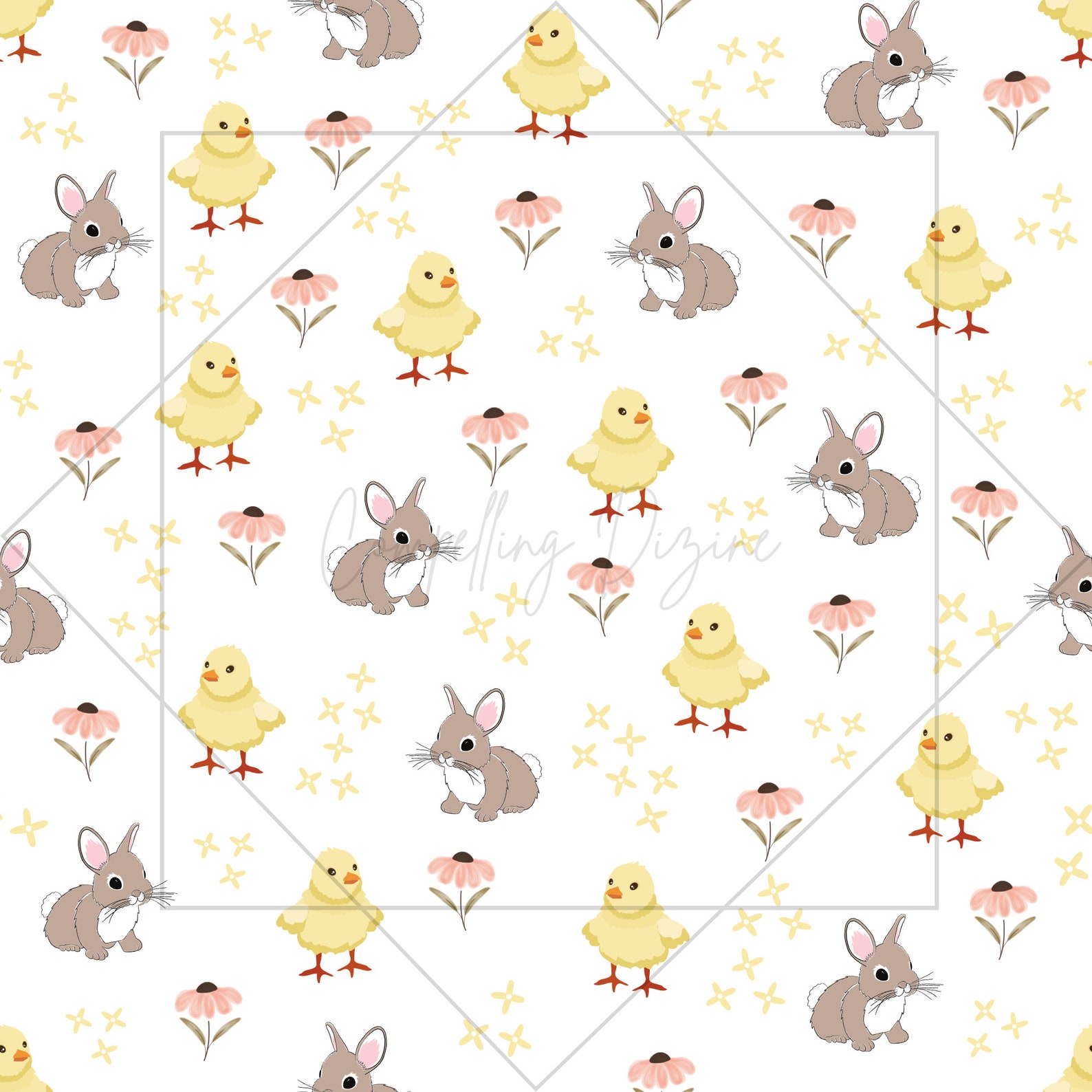 Barnyard Babies Digital Patterns | Farm Animal Seamless Paper ...