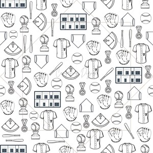 Baseball Digital Designs | Bat, Ball Scrapbook Craft Paper | Sports ...