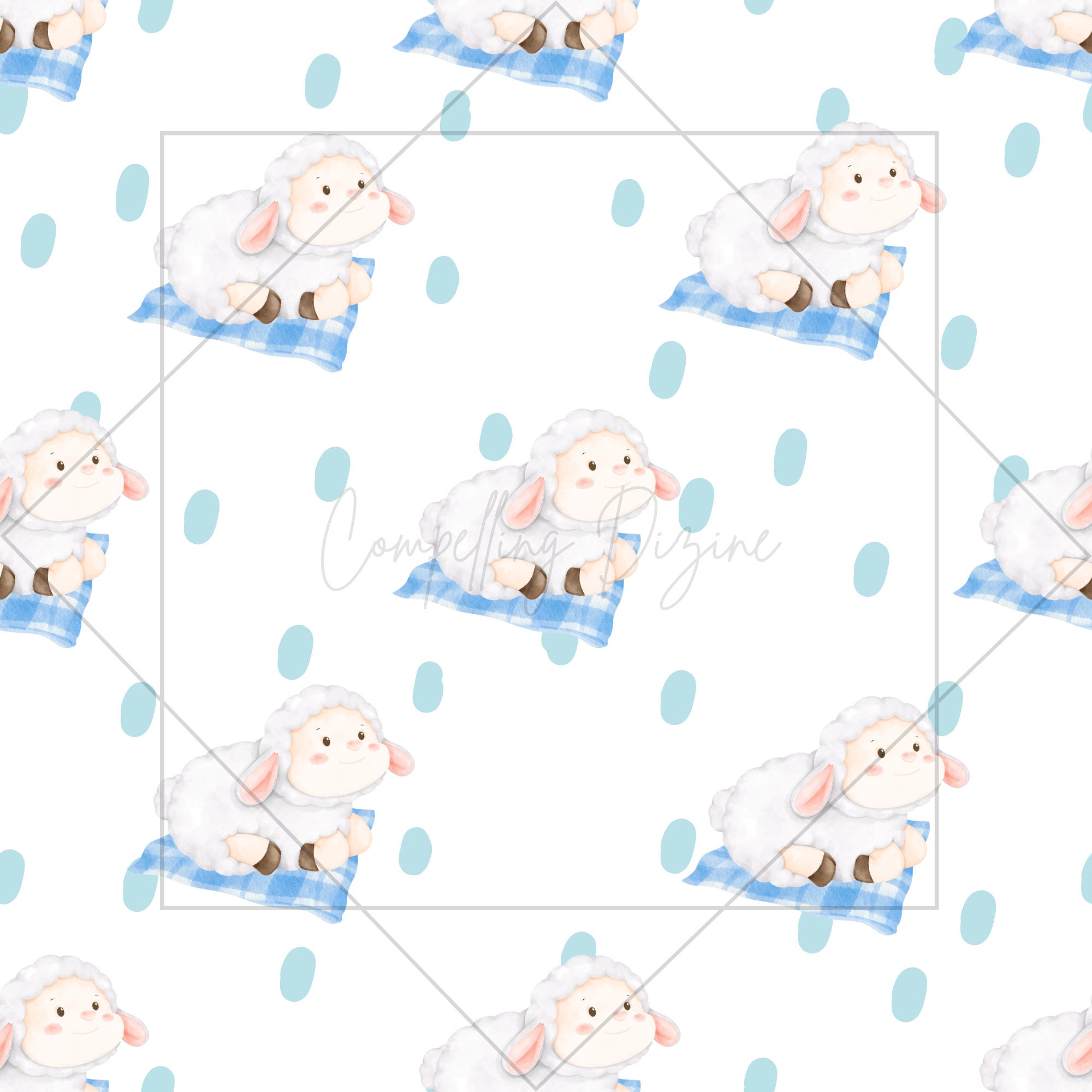 Barnyard Babies Digital Patterns | Farm Animal Seamless Paper ...