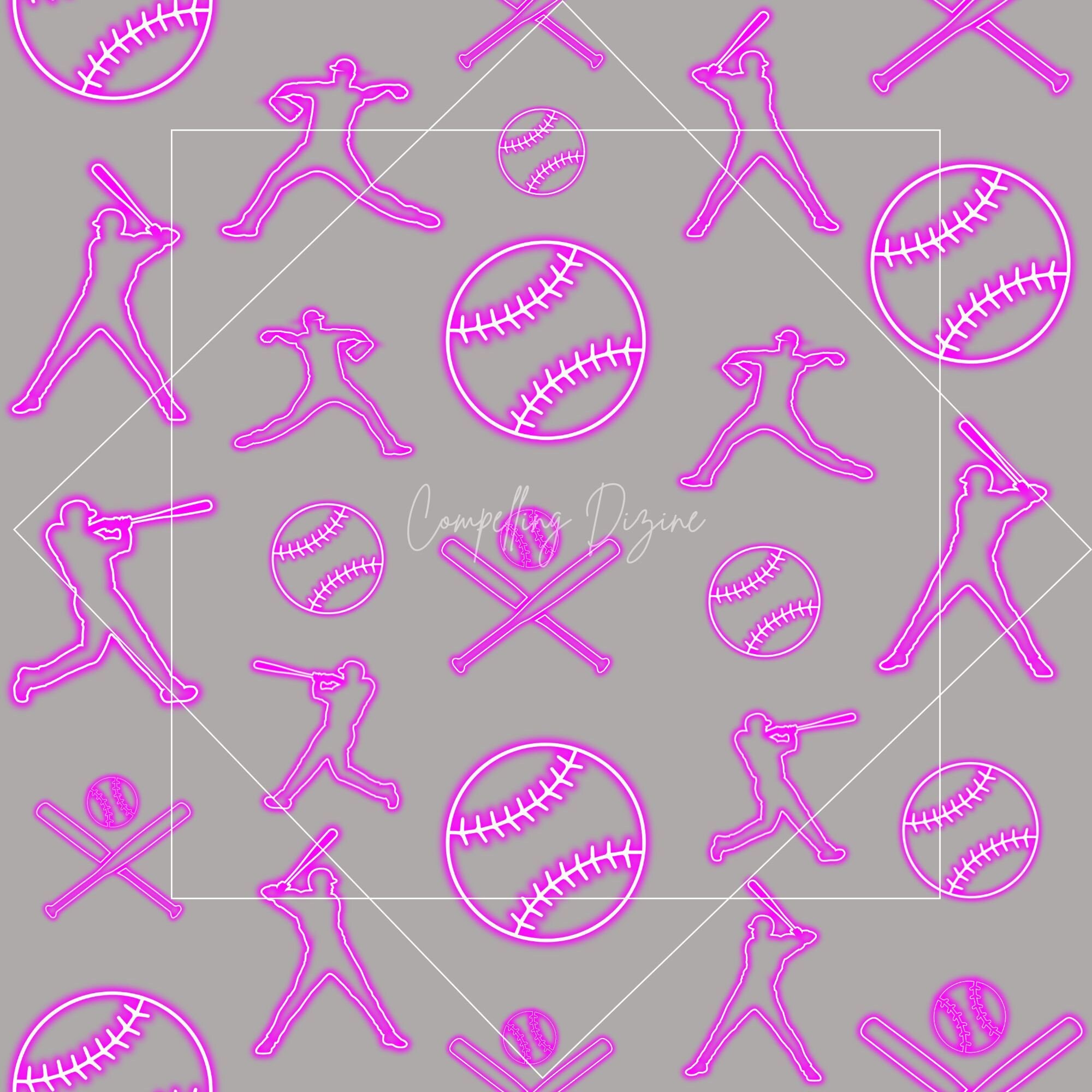 Baseball Digital Designs | Bat, Ball Scrapbook Craft Paper | Sports ...