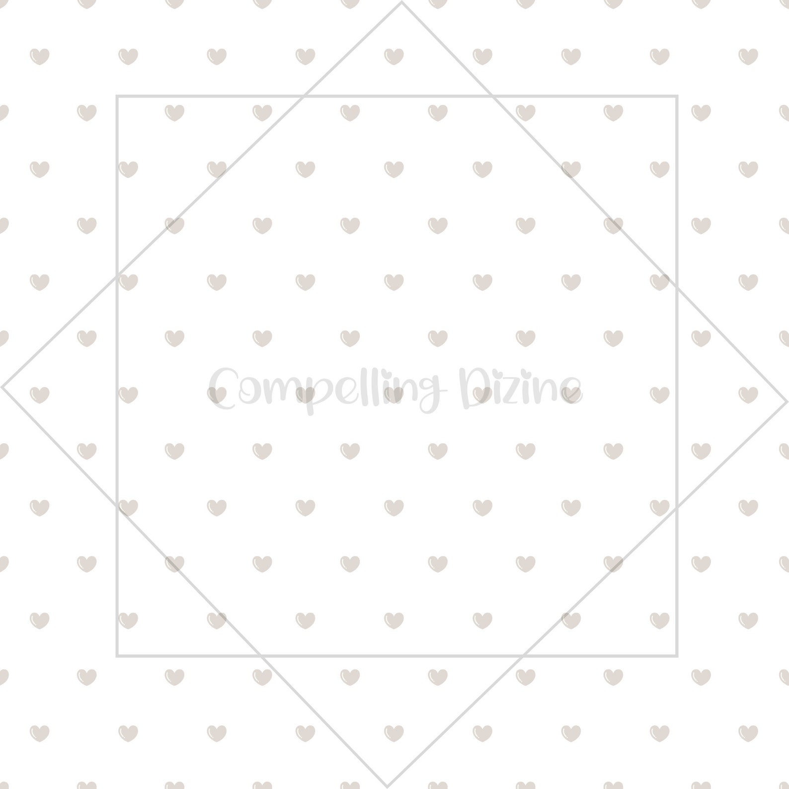 Nursery Digital Designs | Beige Hearts Seamless Patterns | Newborn ...