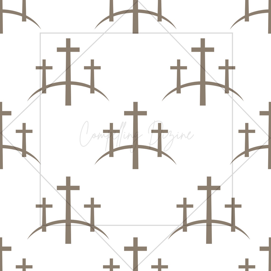 Easter Blessings Digital Patterns | Religious Seamless Paper | Crosses ...