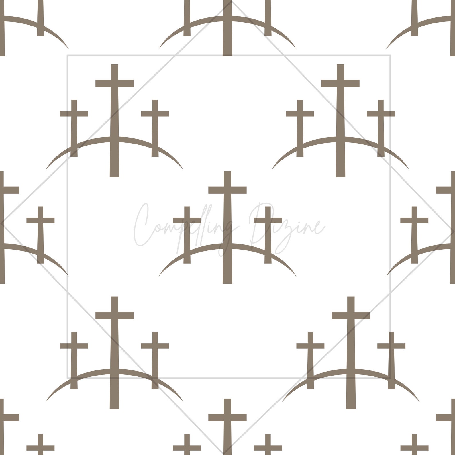 Easter Blessings Digital Patterns | Religious Seamless Paper | Crosses ...