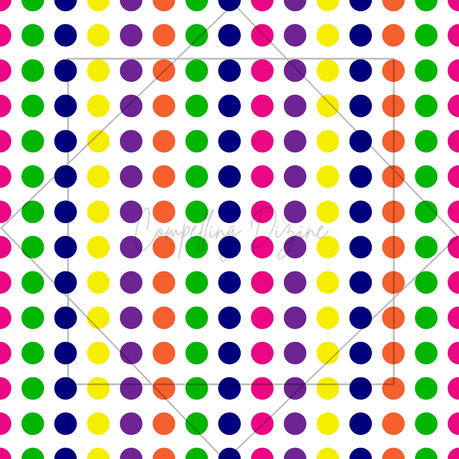 Polka Dots Bold Digital Designs | Bright Color Seamless Patterns ...