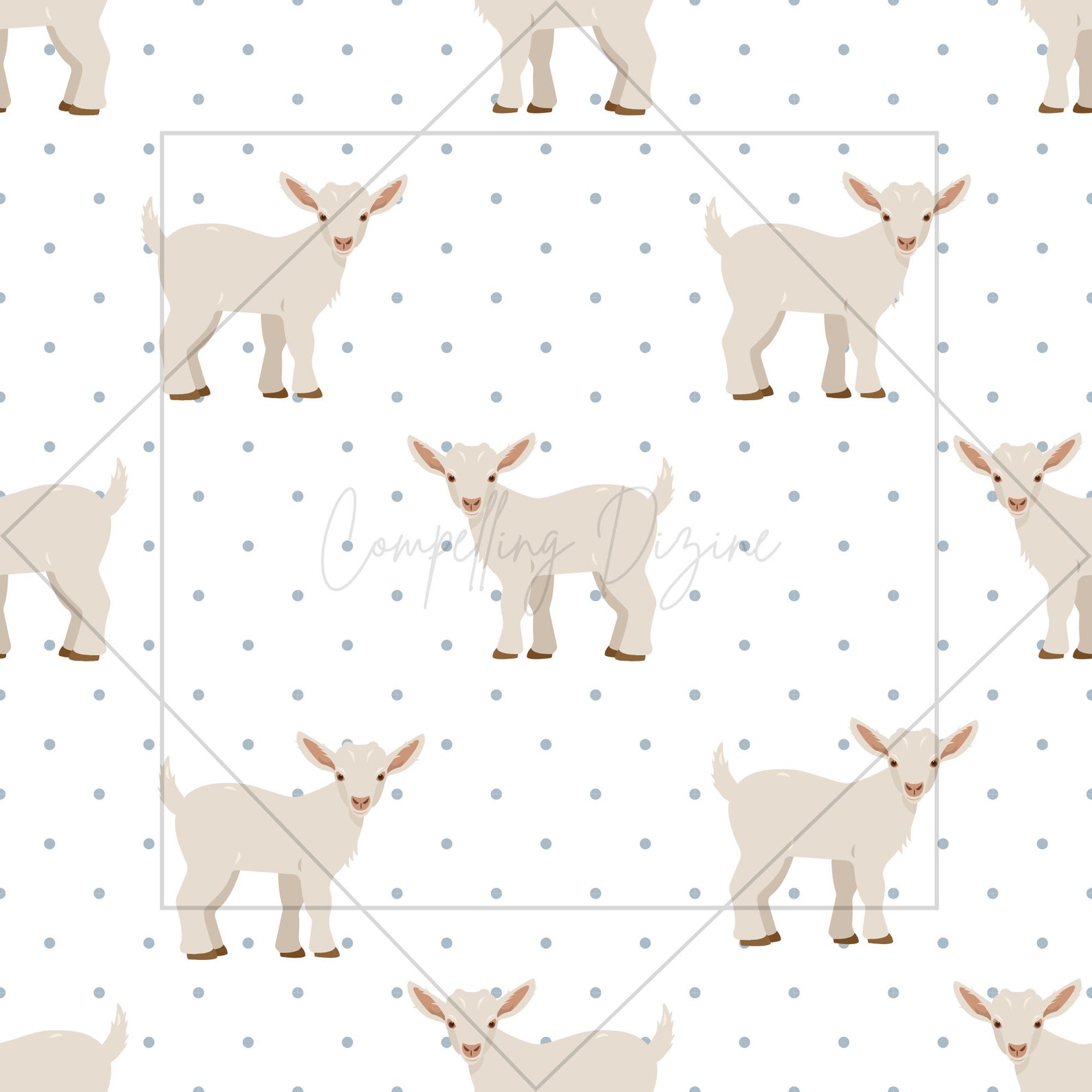 Barnyard Babies Digital Patterns | Farm Animal Seamless Paper ...
