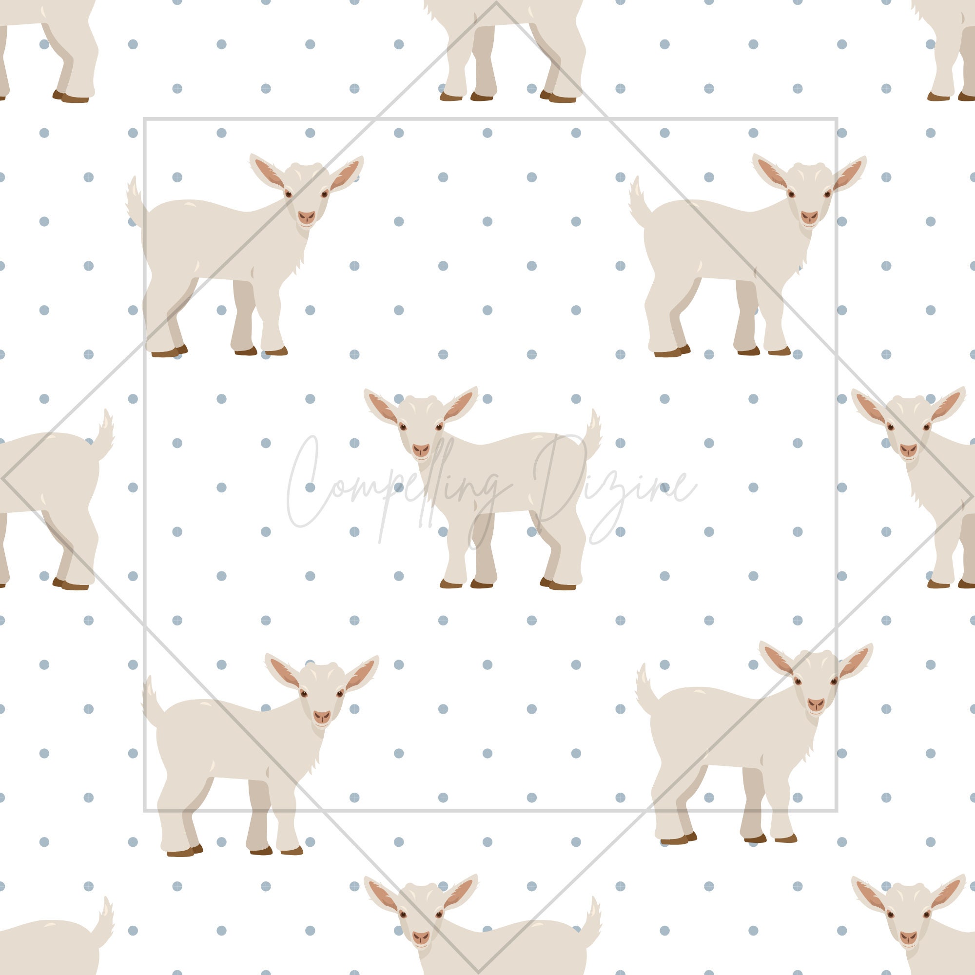 Barnyard Babies Digital Patterns | Farm Animal Seamless Paper ...