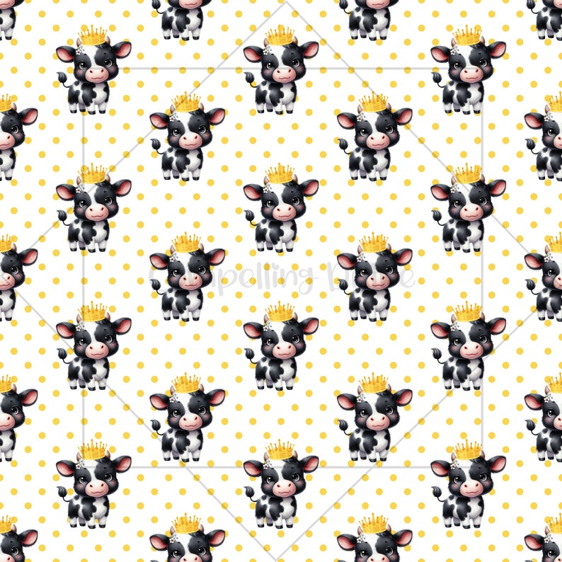 Cute Cows Digital Designs Calf Scrapbook Craft Paper Baby Cows ...