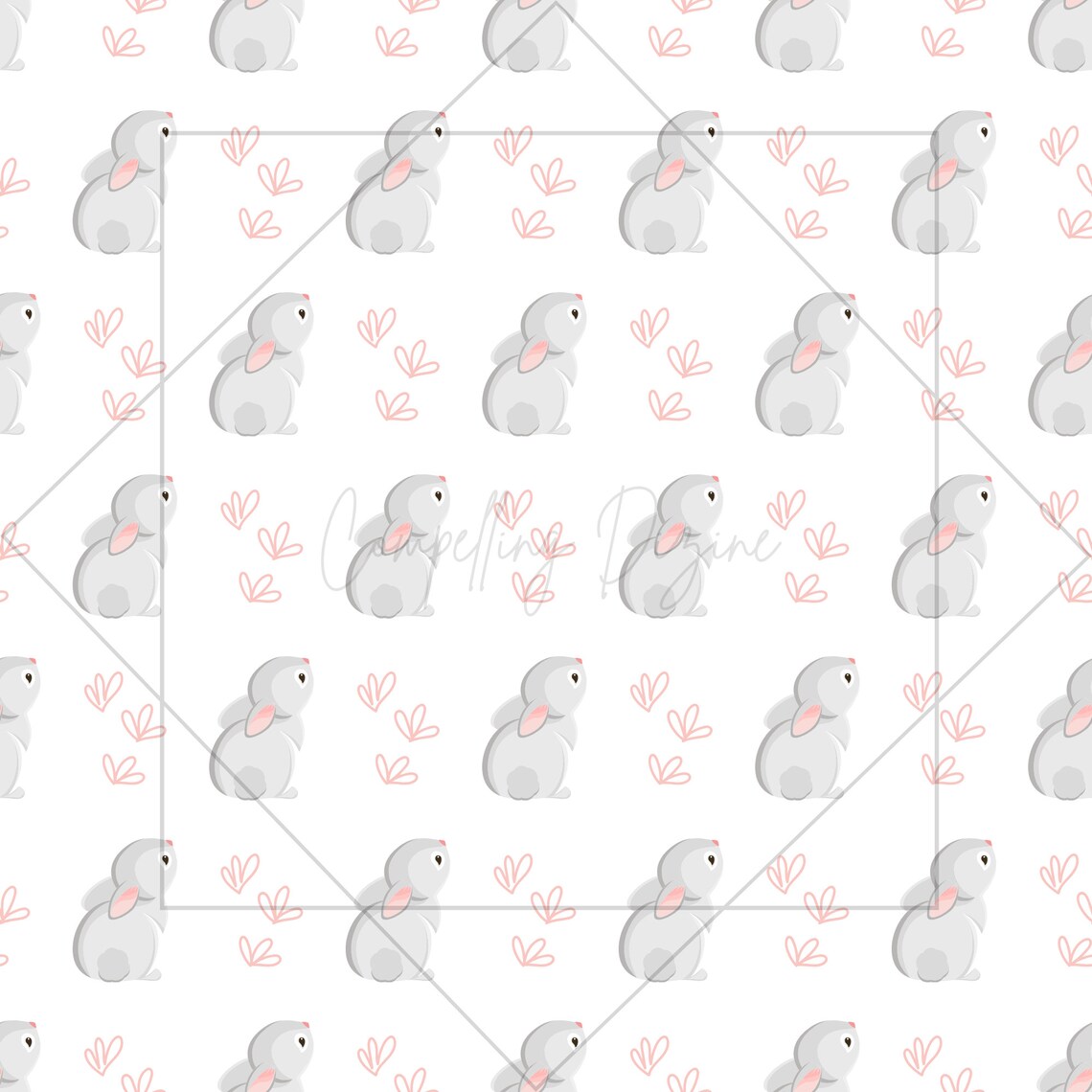 Easter Bunny Digital Patterns | Chicks Seamless Paper | Easter Egg ...