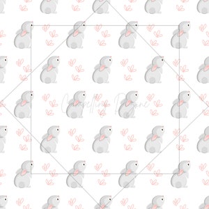 Easter Bunny Digital Patterns | Chicks Seamless Paper | Easter Egg ...