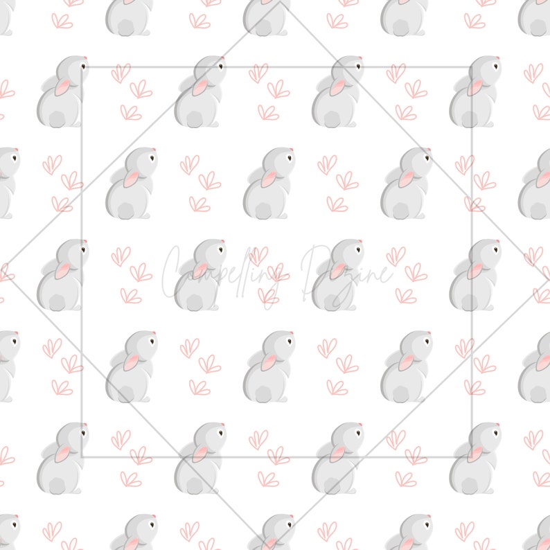 Easter Bunny Digital Patterns | Chicks Seamless Paper | Easter Egg ...