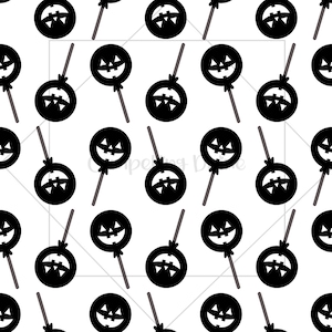 Halloween Digital Paper | Black & White Seamless Patterns | Ghosts ...