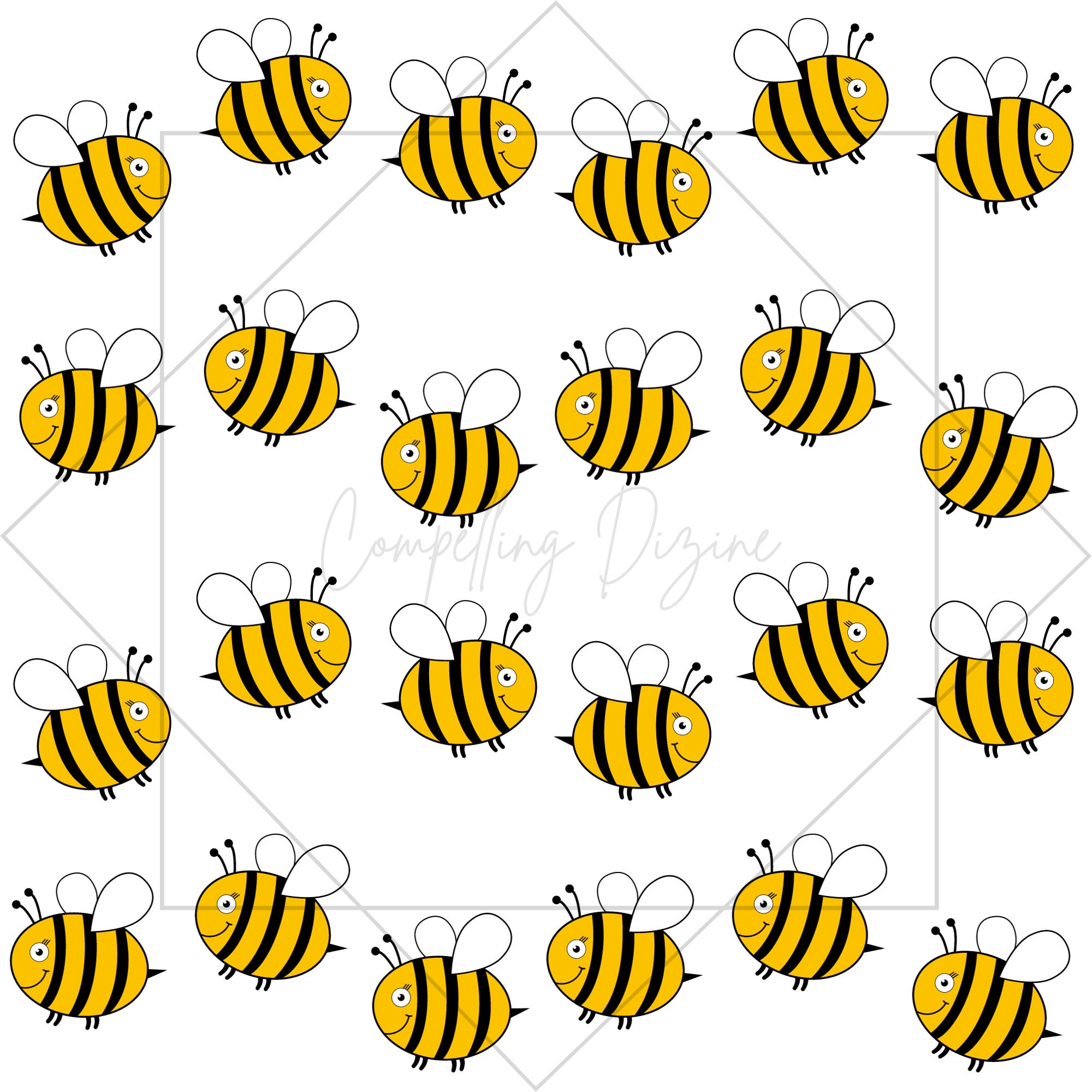 Buzzing Bee Digital Patterns | Bee Hive Seamless Paper | Scrapbook ...