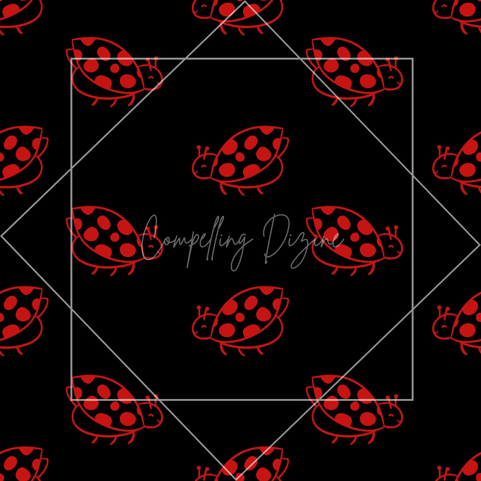 Ladybugs Digital Patterns | Polka Dot Seamless Paper | Scrapbook Prints ...