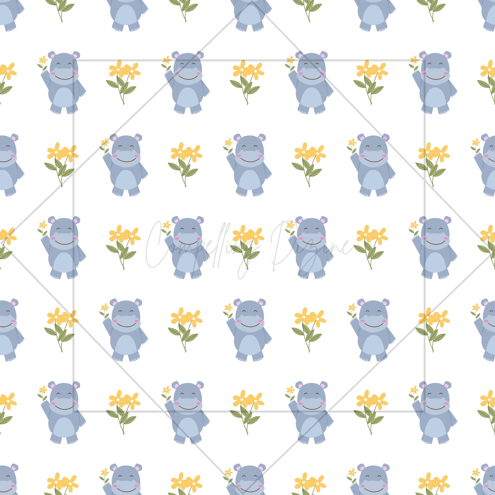 Zoo Animal Digital Patterns | Wildlife Seamless Paper | Cute Scrapbook ...