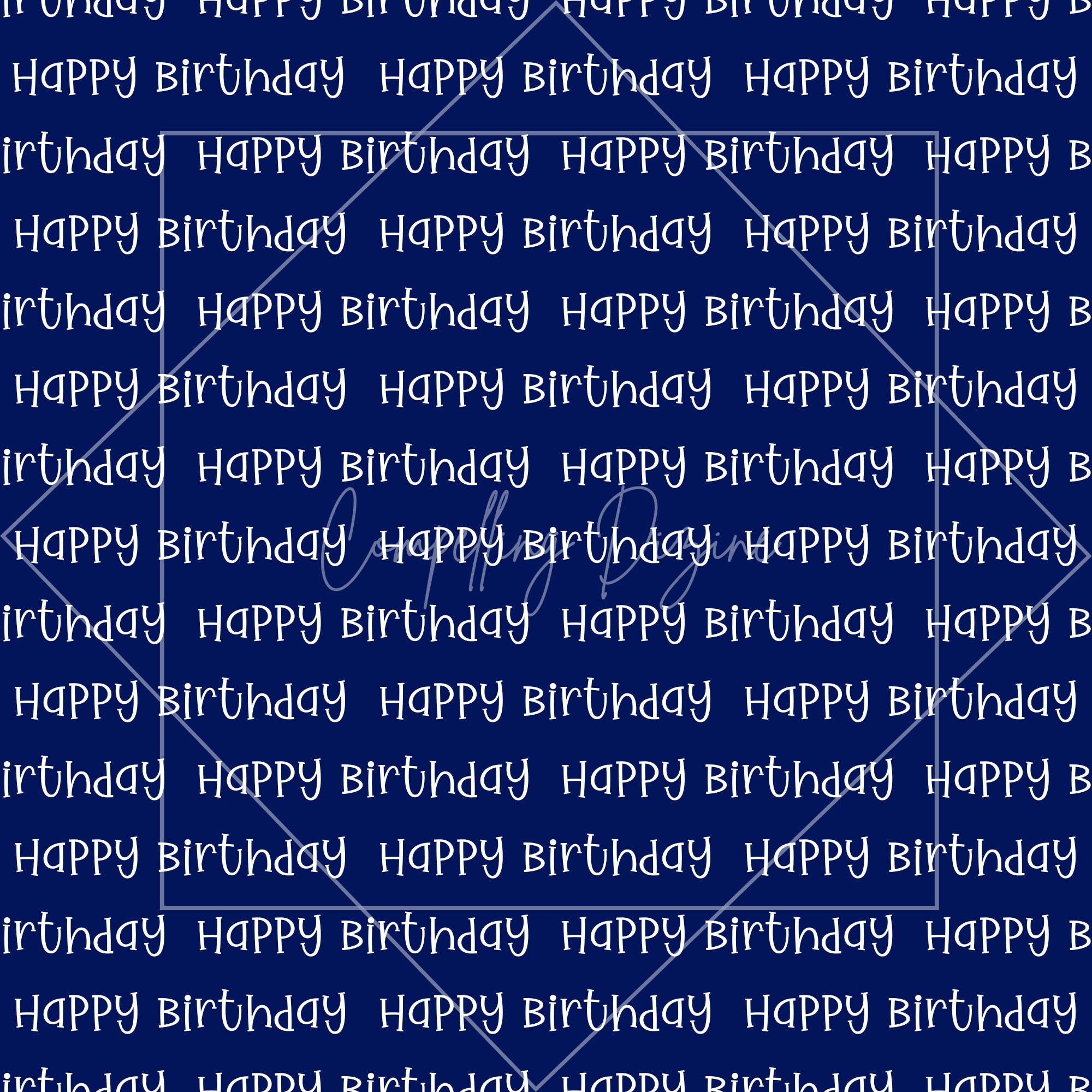 Happy Birthday Digital Designs Colorful Party Scrapbook Craft Paper ...