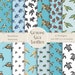Sea Turtle Digital Designs | Sea Life Scrapbook Craft Paper | Animal ...