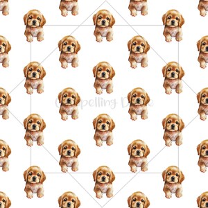 Puppy Digital Designs | Cute Puppies Scrapbook Craft Paper | Animal ...