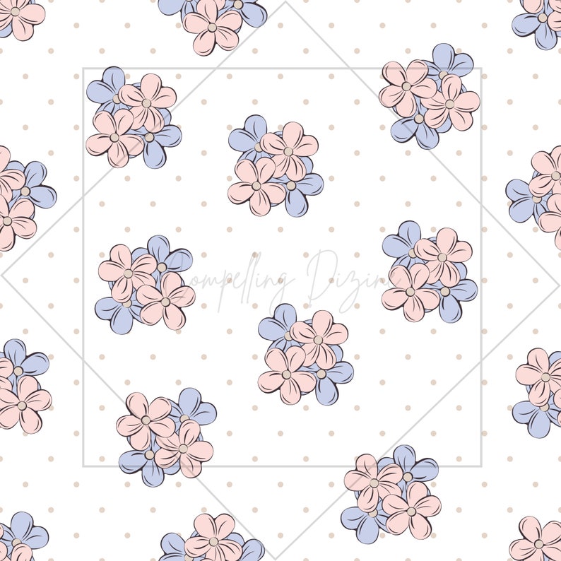 Spring Digital Patterns | Floral Seamless Paper| Sweet Bloom Scrapbook ...