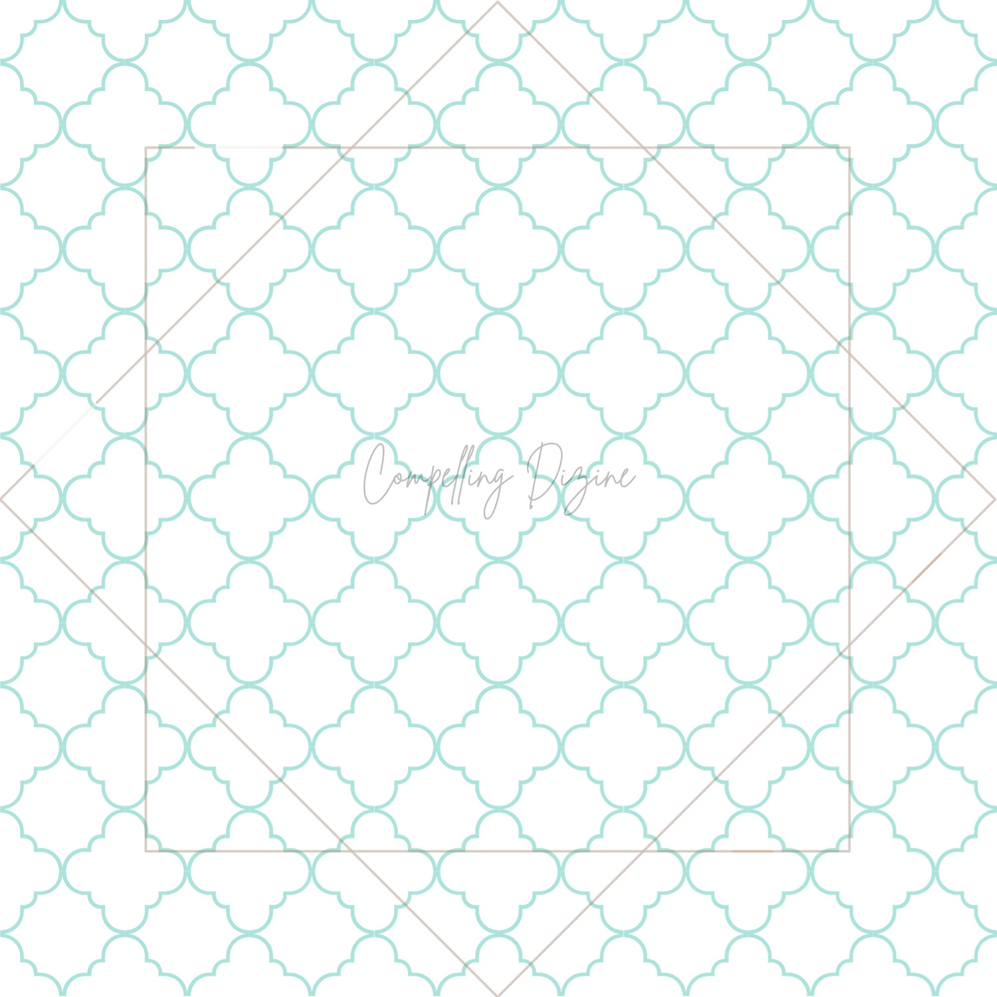 Mint & Pink Pattern Digital Paper Colorful and Seamless - Etsy