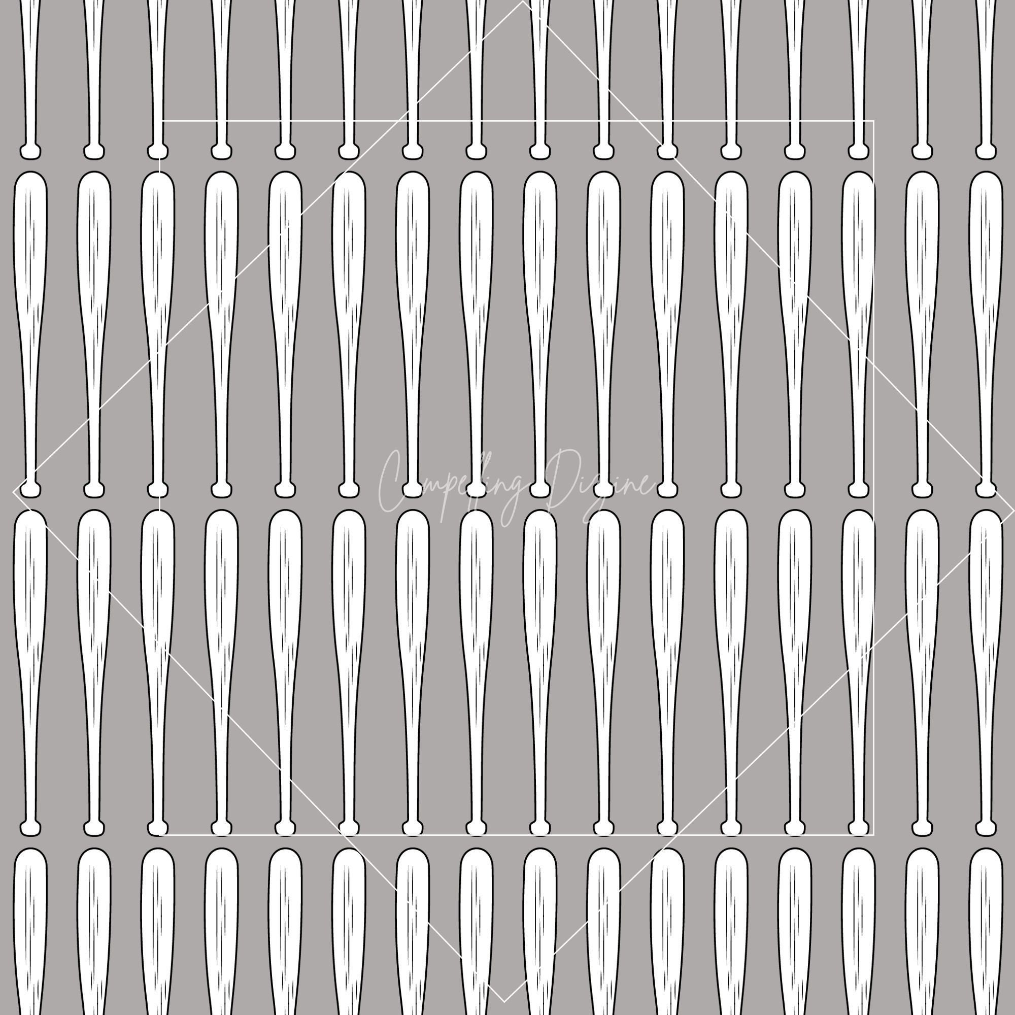 Baseball Digital Designs Bat, Ball Scrapbook Craft Paper Sports ...