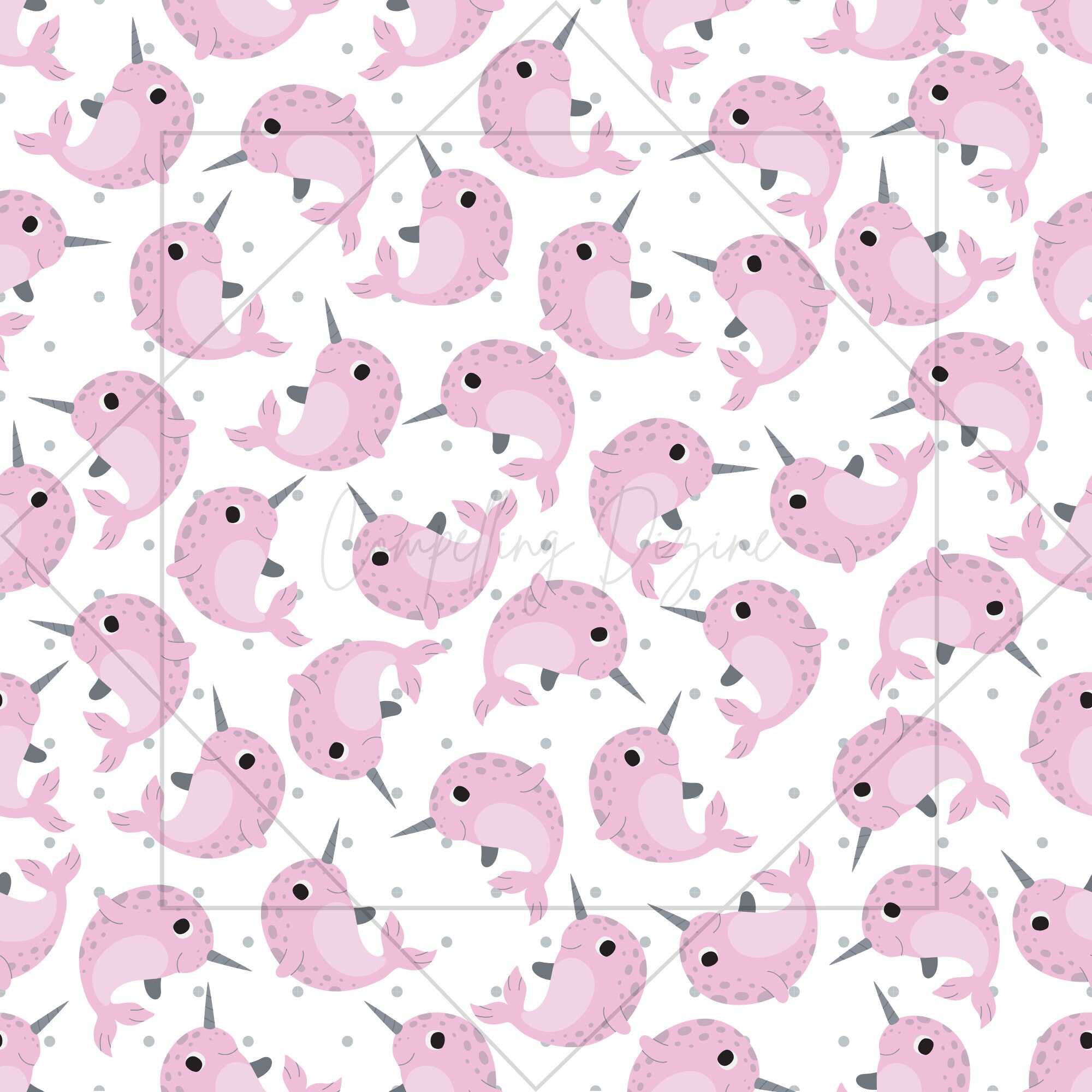 Noble Narwhals Digital Designs Whale Scrapbook Craft Paper Marine ...