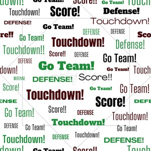 Football Digital Patterns | Game Time Seamless Paper | Sports Scrapbook ...