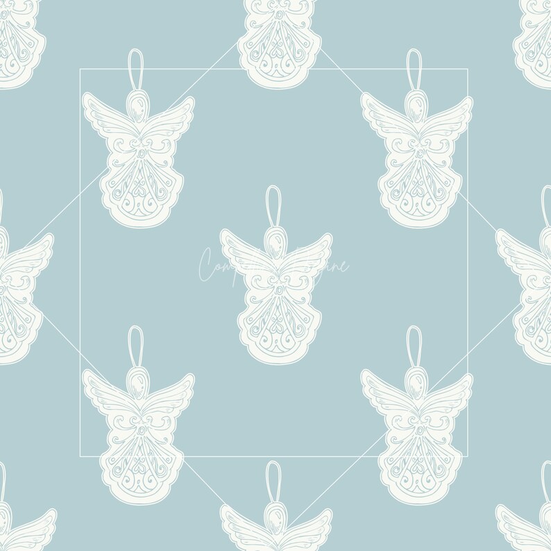 Angel Digital Designs | Angelic Seamless Patterns | Heavenly Image ...