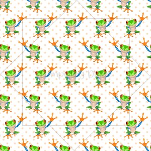 Friendly Frogs Digital Patterns | Frog Green Seamless Paper | Froggy ...